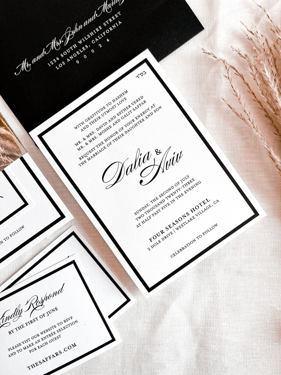 Luxury Paper Wedding Invitations | Golden Moments Los Angeles