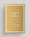 Luxury Mirror Acrylic Wedding Invitations | Framed Style