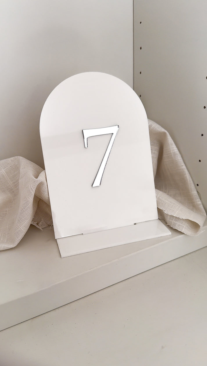 Acrylic Table Numbers – Golden Moments | Invitations • Stationery • Signage